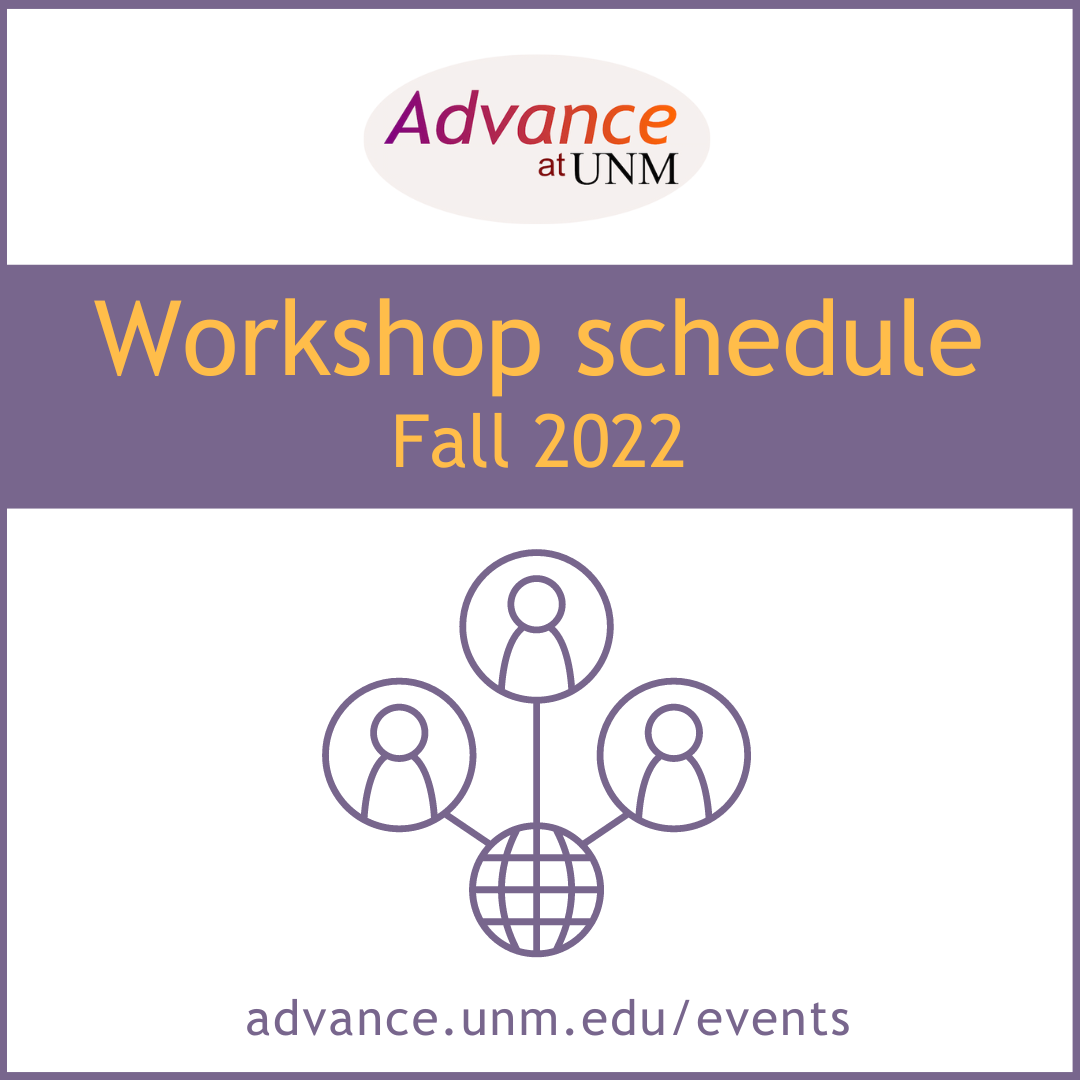 Join us at our fall faculty workshops - Advance at UNM