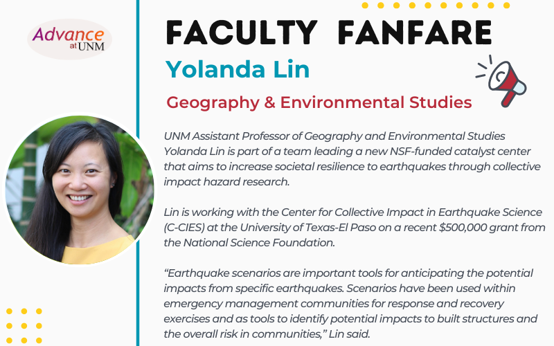 Faculty Fanfare: Yolanda Lin - Advance at UNM